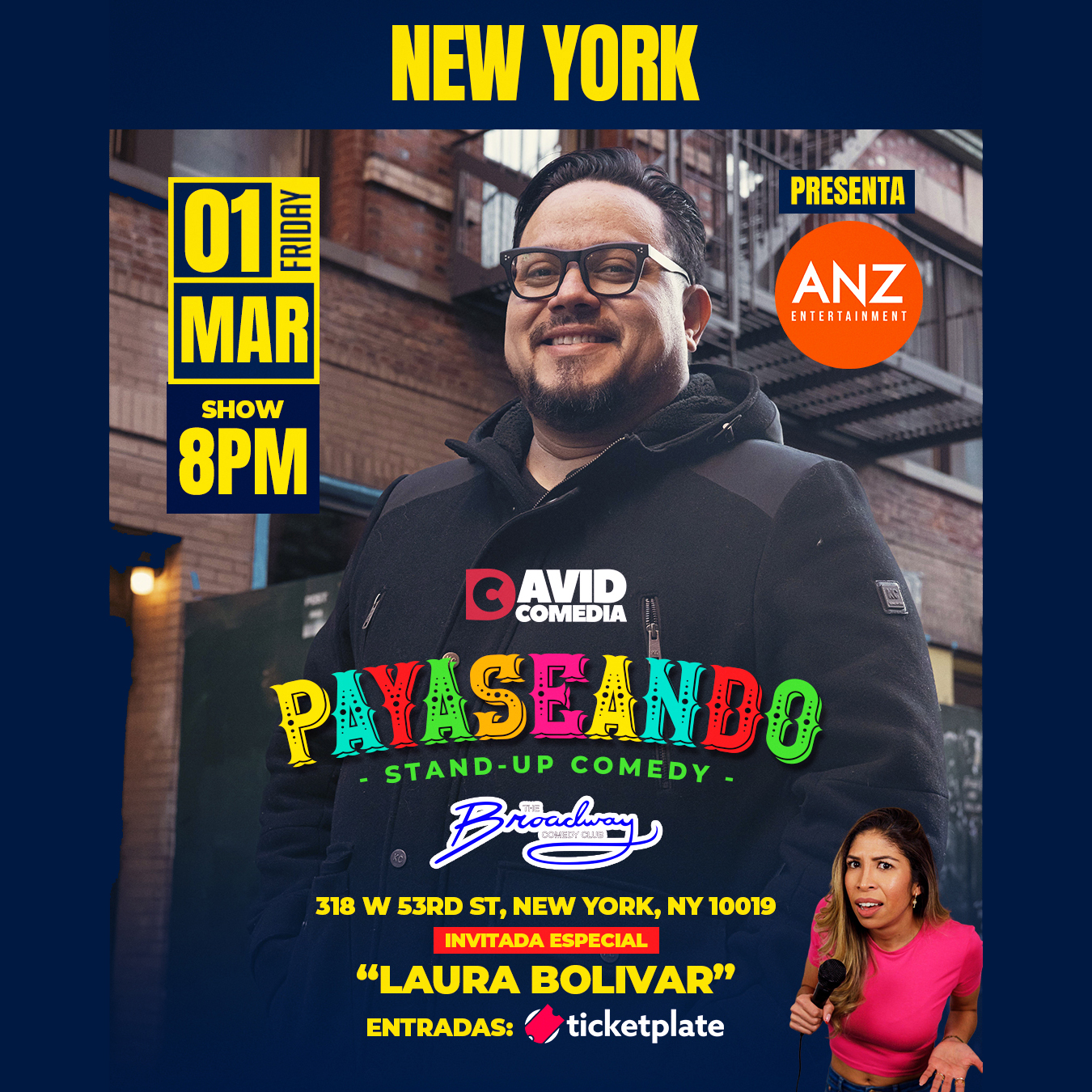 New York Comedy Club near Times Square.